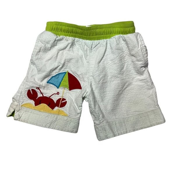 Florence Eiseman | Swim | Florence Eiseman Swim Trunks Boys White Green ...